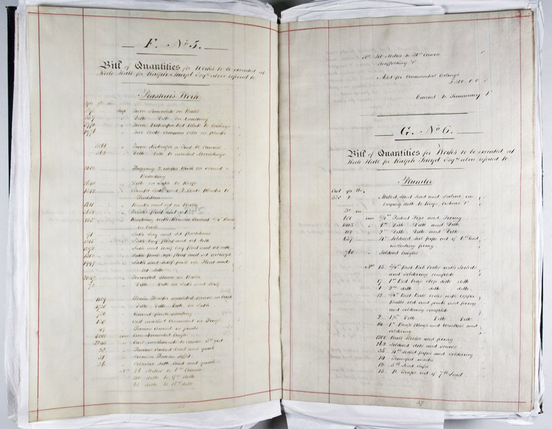 Contract for certain alterations in and additions to Keele Hall ...